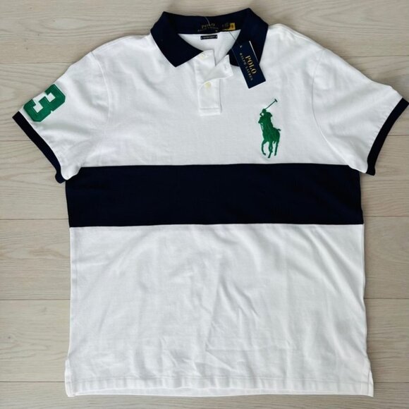 Polo Ralph Lauren | Shirts | Polo Ralph Lauren Navy Stripe Big Pony ...